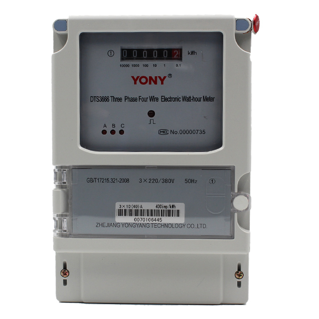 Three Analog Energy Meter polyphase for connection has terminals from ...