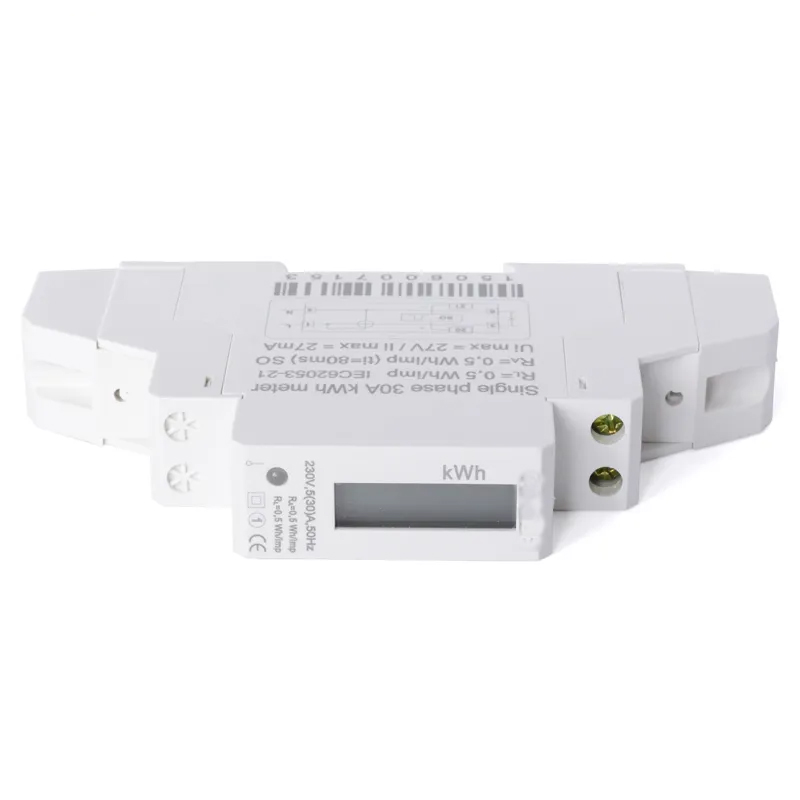 Single Phase Two Wire 1 Pole din rail Digital KWh Electronic Power ...