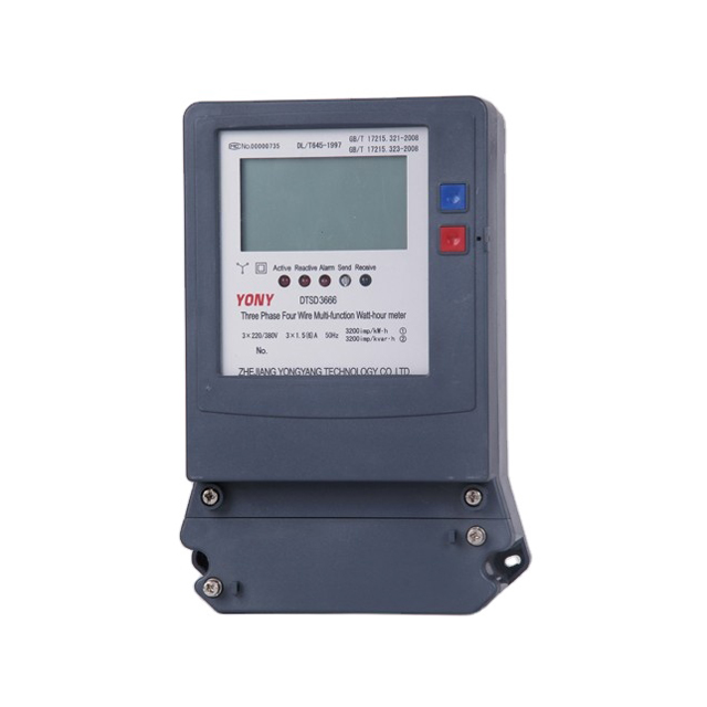 Three Phase three wire /four wire smart multi-functions electric Meter for industrial / commerce ...